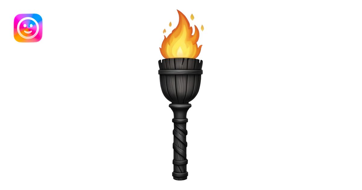 black wooden torch emoji | AI Emoji Generator