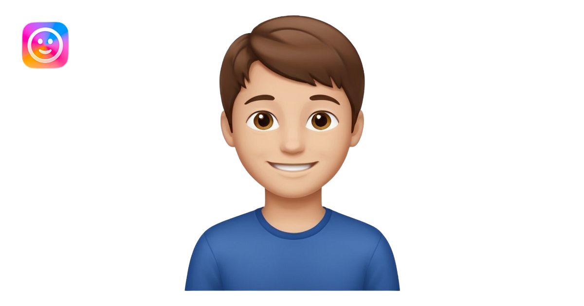 boy hair brown young emoji | AI Emoji Generator