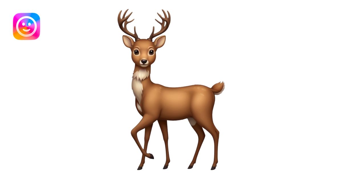 Deer 🦌 emoji | AI Emoji Generator