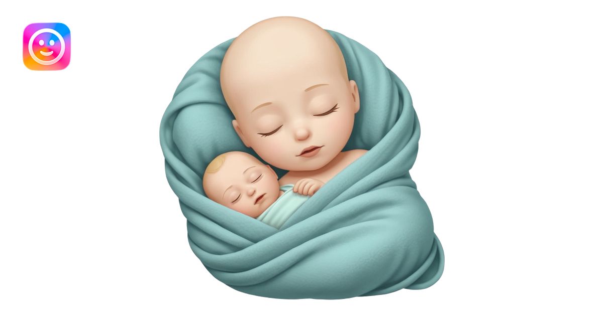 Sleeping like a baby emoji | AI Emoji Generator