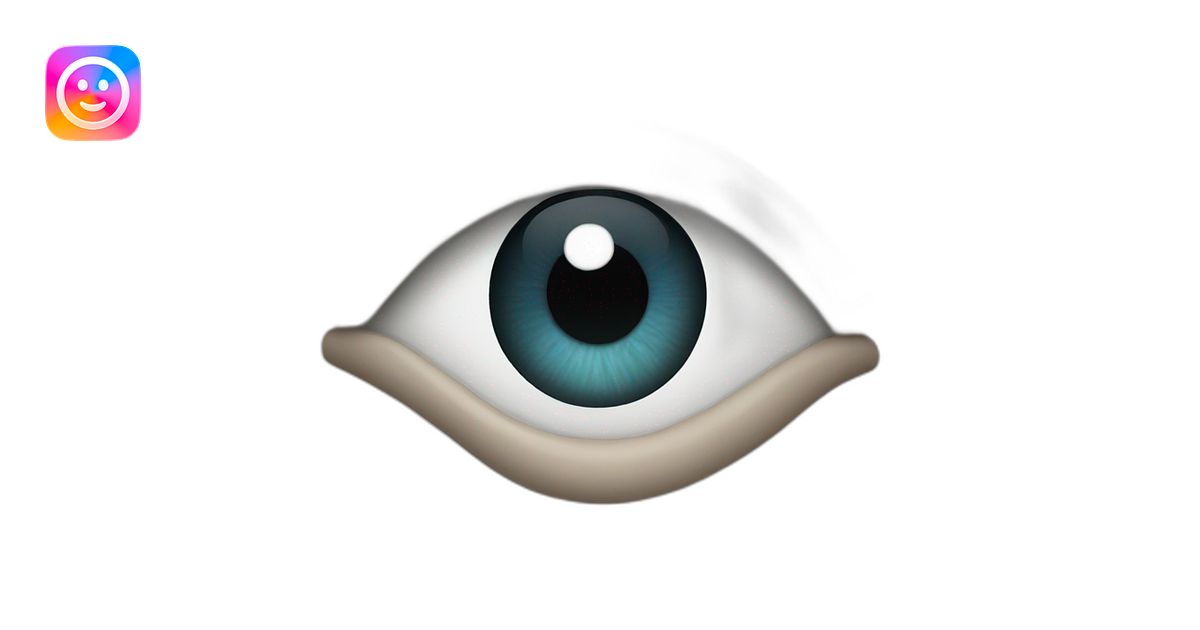 An eye emoji | AI Emoji Generator