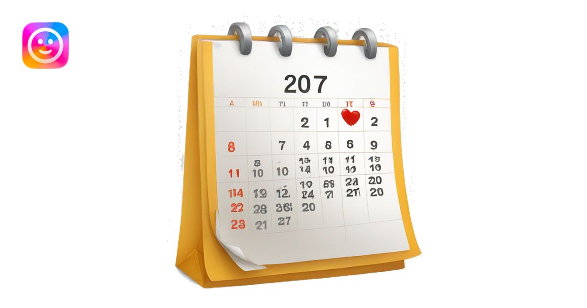 MONTHLY CALENDAR emoji | AI Emoji Generator