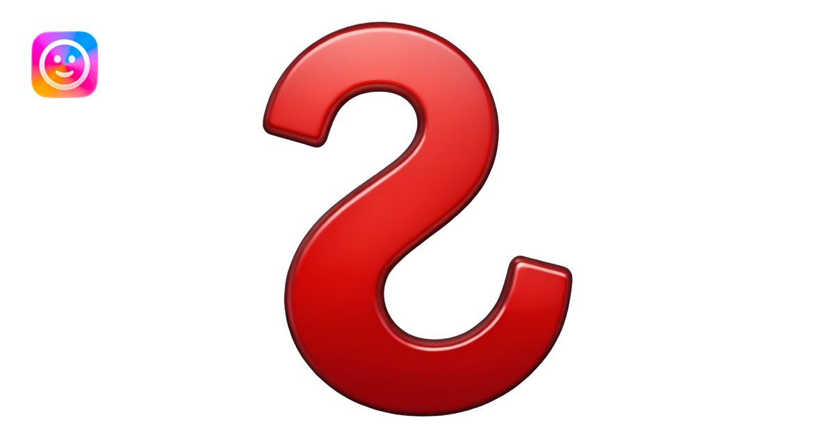 question mark, red emoji | AI Emoji Generator