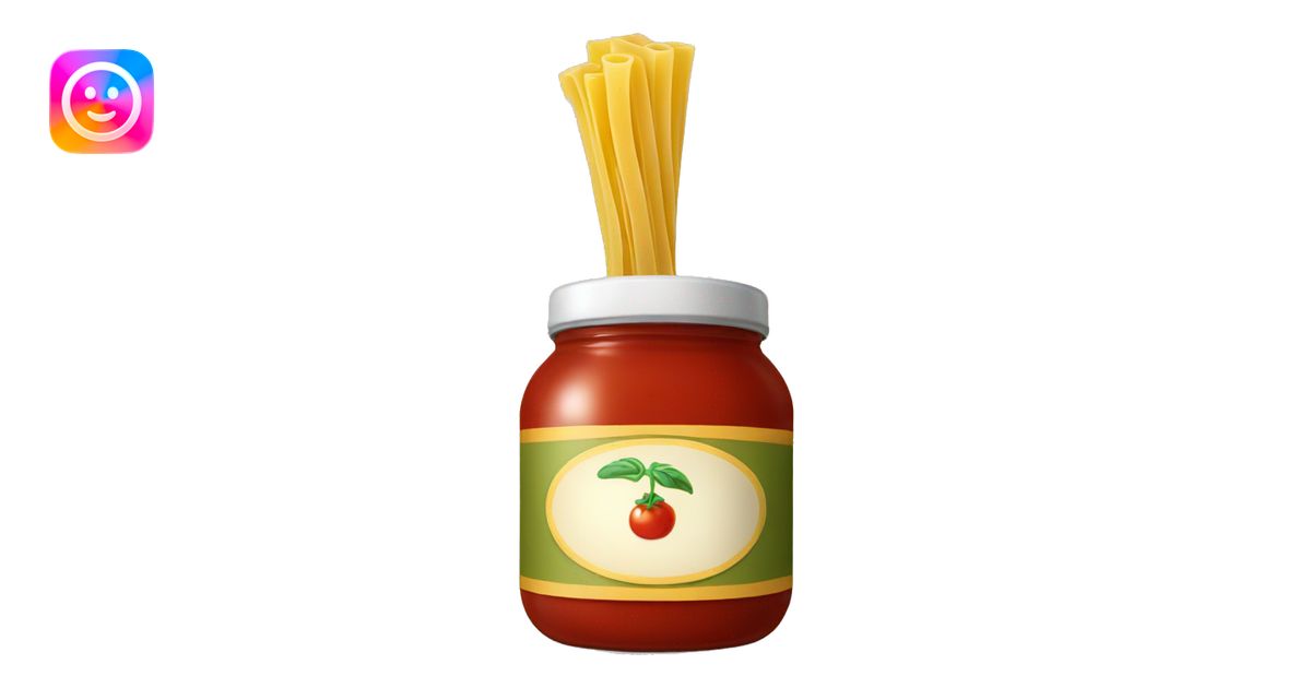 A jar of pasta sauce emoji | AI Emoji Generator