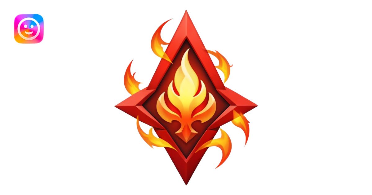 Logo pyro genshin impact emoji | AI Emoji Generator