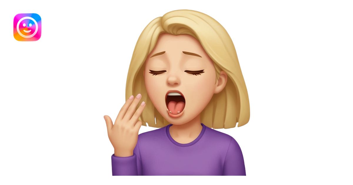 girl wake up emoji | AI Emoji Generator