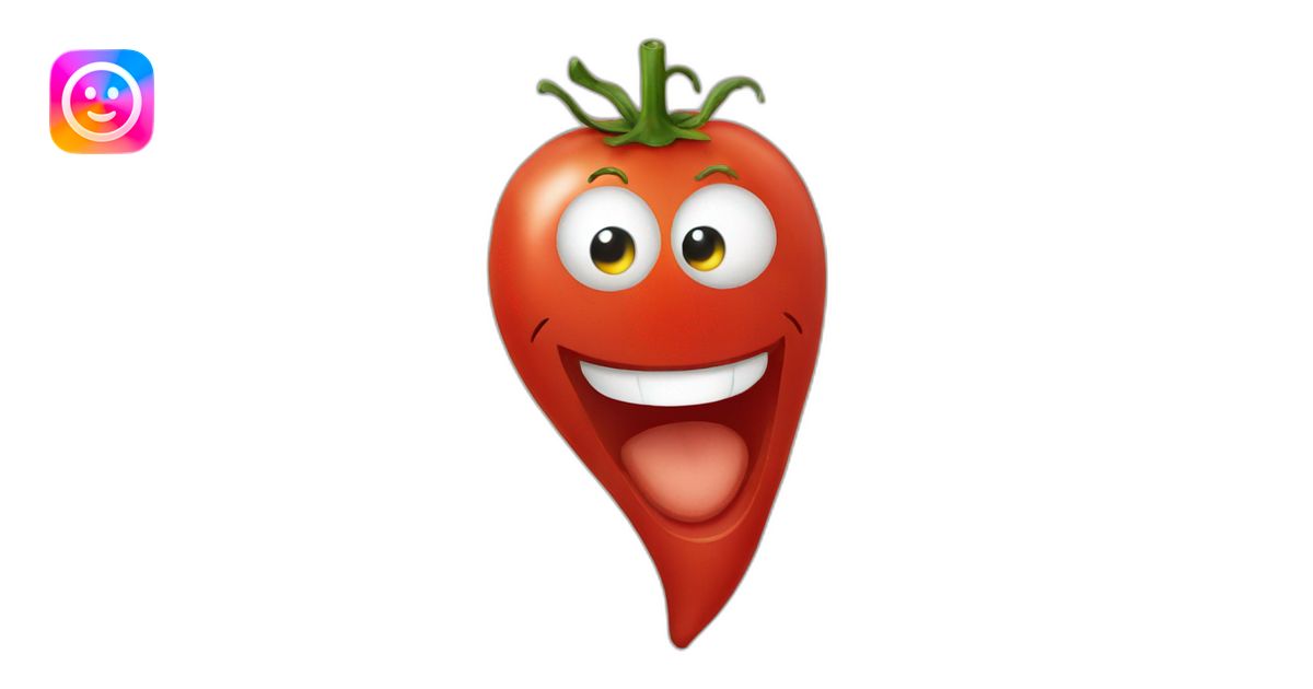 Smile tomato emoji | AI Emoji Generator