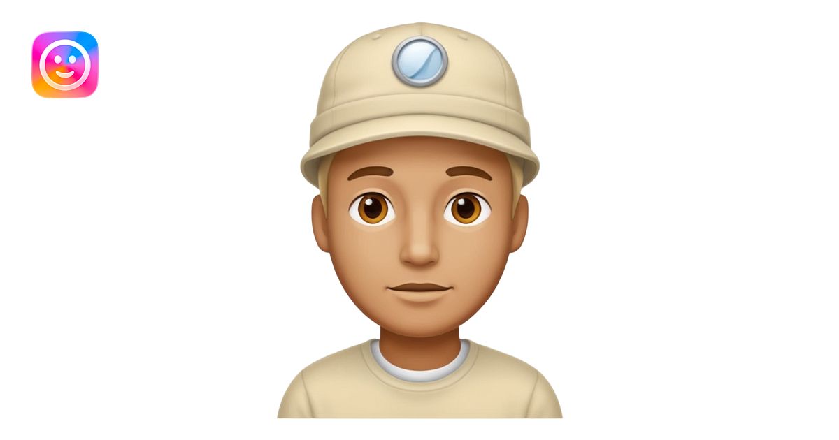 man with creme cap emoji | AI Emoji Generator