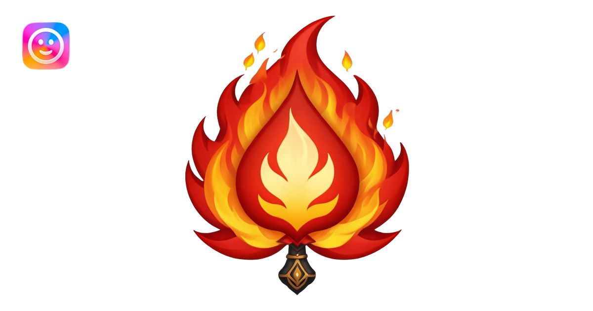 Logo pyro genshin impact emoji | AI Emoji Generator
