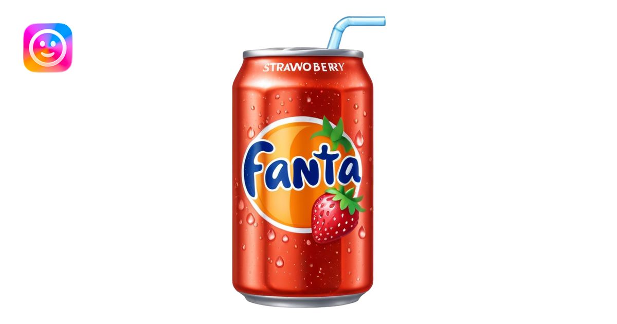 Sparkle strawberry Fanta emoji | AI Emoji Generator
