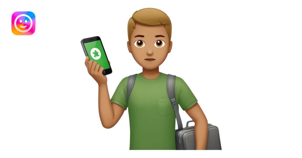 Tourist Character in green Shirt Moving with purpose through the ...