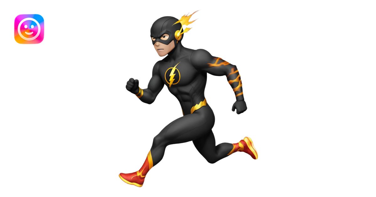 Black Flash emoji | AI Emoji Generator