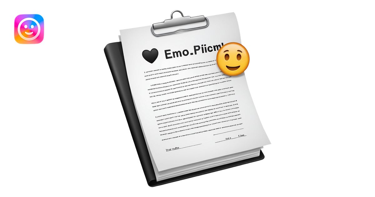 Courtroom Items, Legal Document – official case file or contract emoji ...