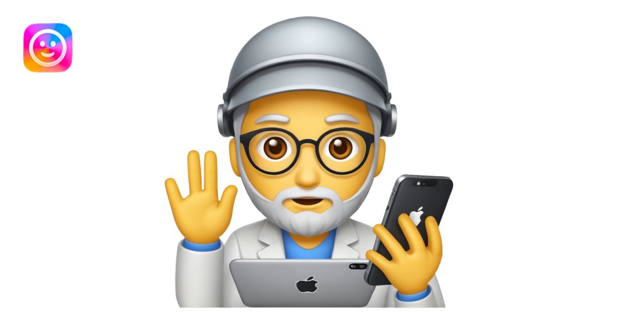 A tech guru emoji | AI Emoji Generator