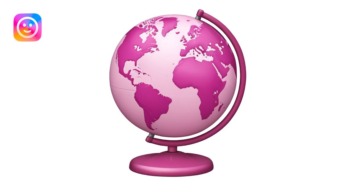 mix light pink dark pink and white girly globe with www under it. It ...
