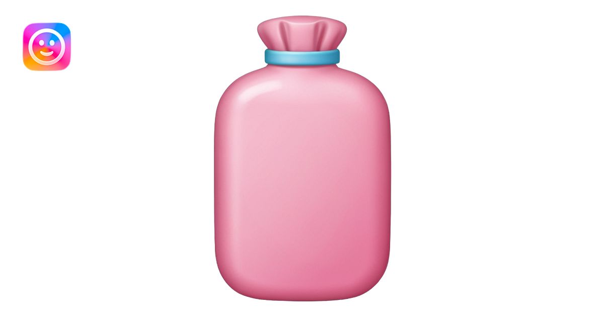 a pink a hot water bottle emoji | AI Emoji Generator
