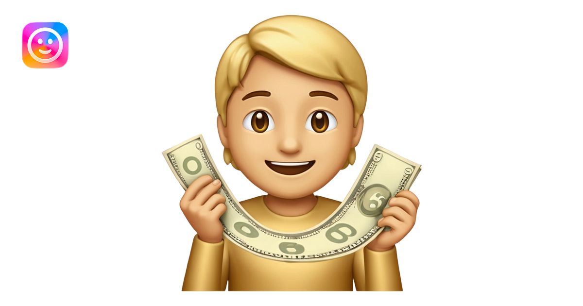THE MONEY EMOJI DOING THE SIX SEVEN MEME emoji | AI Emoji Generator