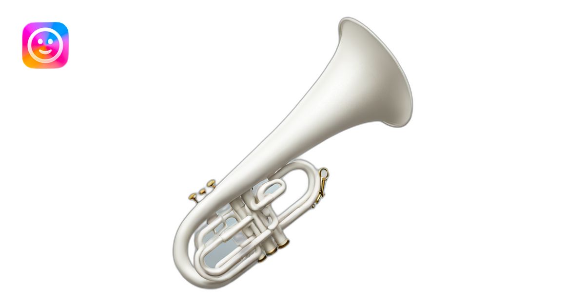 White trumpet emoji | AI Emoji Generator