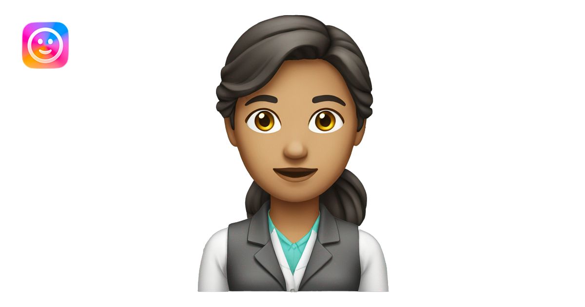 young female arcive manager emoji | AI Emoji Generator