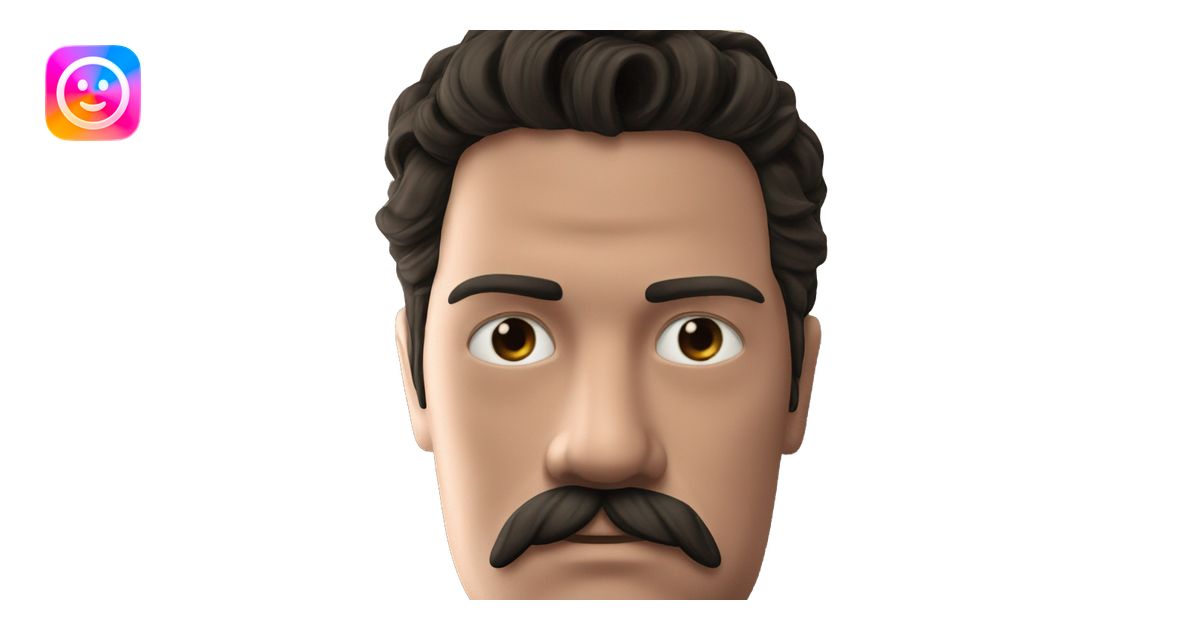 man with mustache starring emoji | AI Emoji Generator