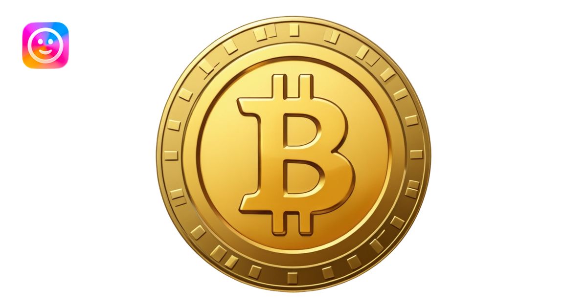 make a golden crypto bitcoin coin emoji | AI Emoji Generator