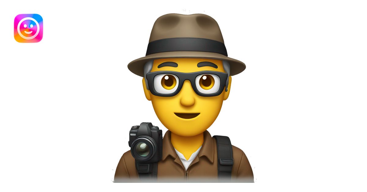 A man with camera emoji | AI Emoji Generator