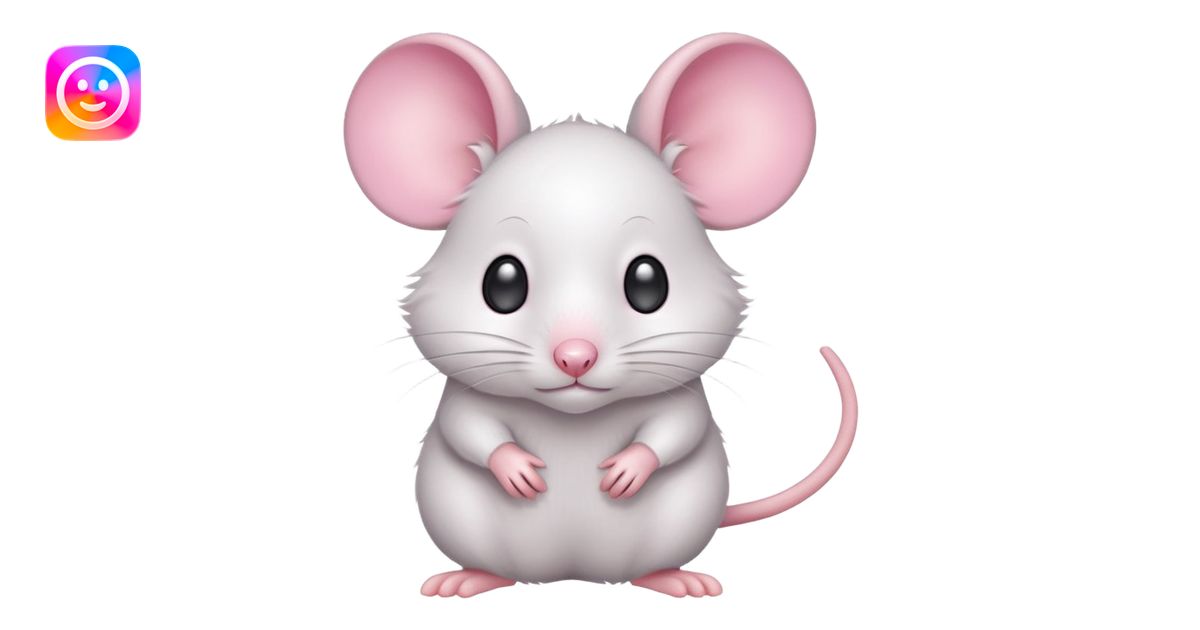 Mouse White emoji | AI Emoji Generator