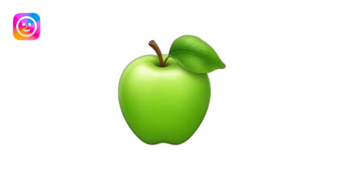 Green-apple emoji | AI Emoji Generator