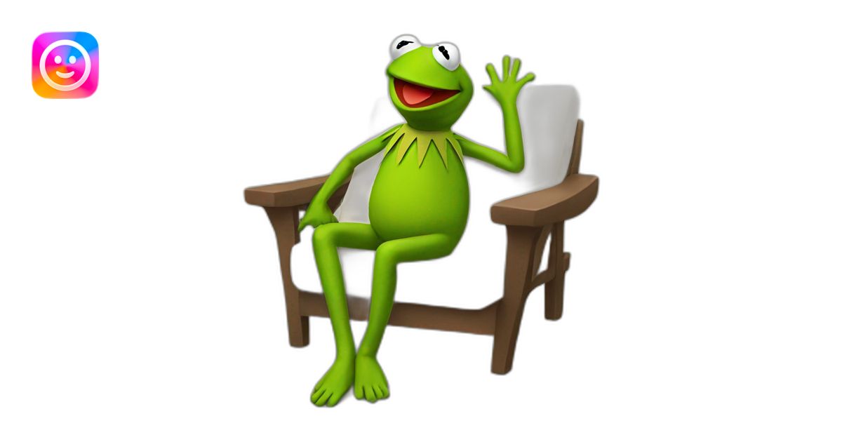 kermit relax emoji | AI Emoji Generator