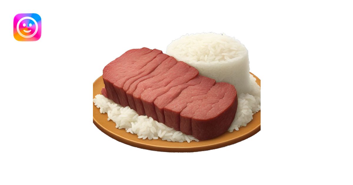 corned beef with rice emoji | AI Emoji Generator