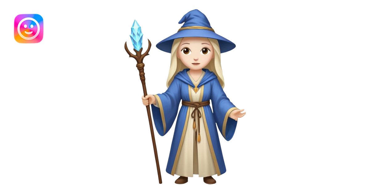 AI female wizzard emoji | AI Emoji Generator