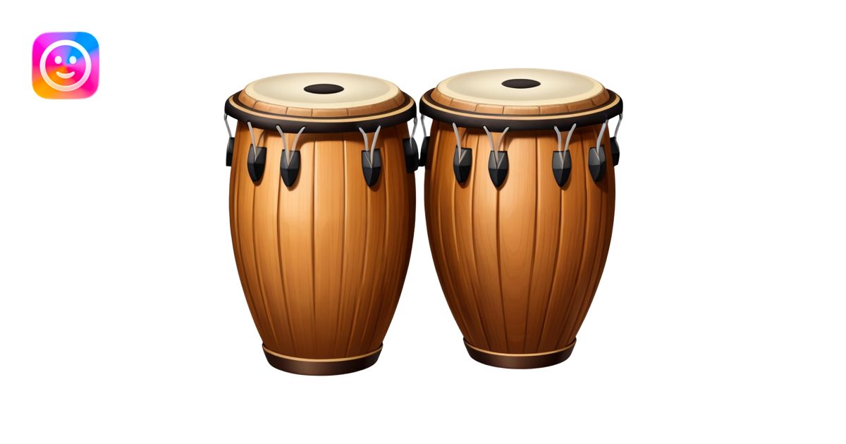 A normal two tabla emoji | AI Emoji Generator