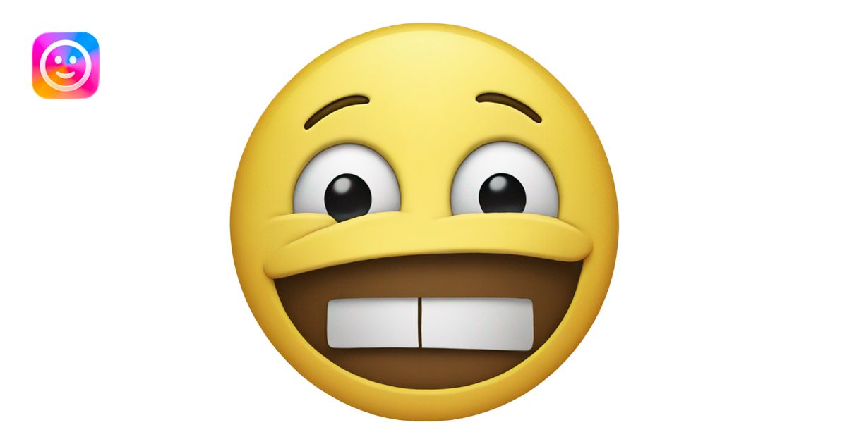 Smiley being rude with a peace sign emoji | AI Emoji Generator