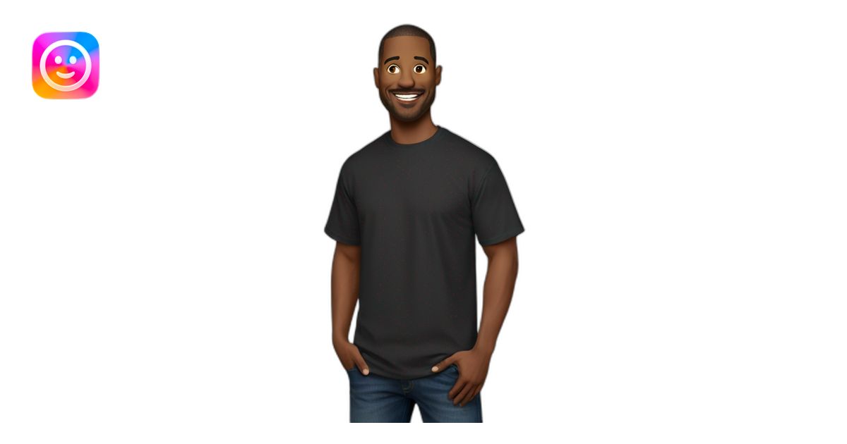 big d randy black shirt emoji | AI Emoji Generator