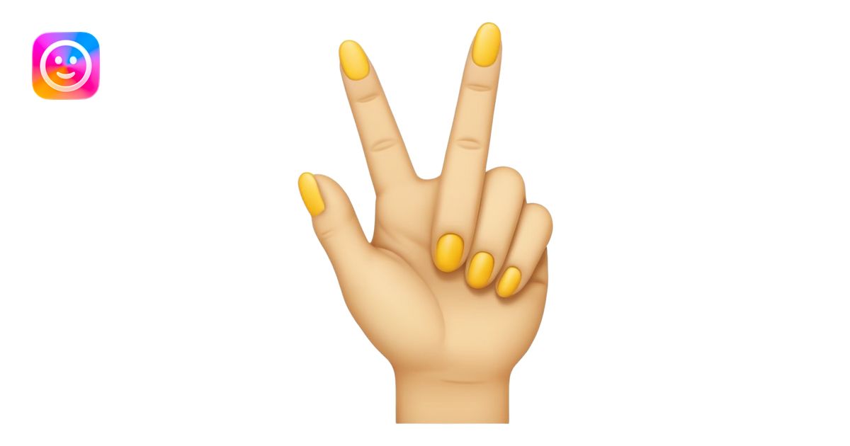 A minimal, emoji-style hand icon similar to the classic middle finger ...