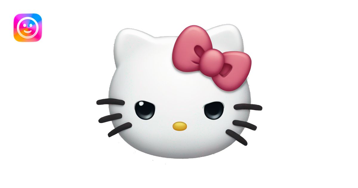 sad hello kitty emoji | AI Emoji Generator