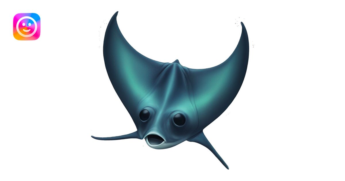 Manta ray emoji | AI Emoji Generator