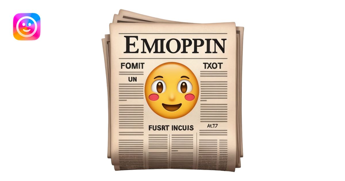 newspaper emoji | AI Emoji Generator