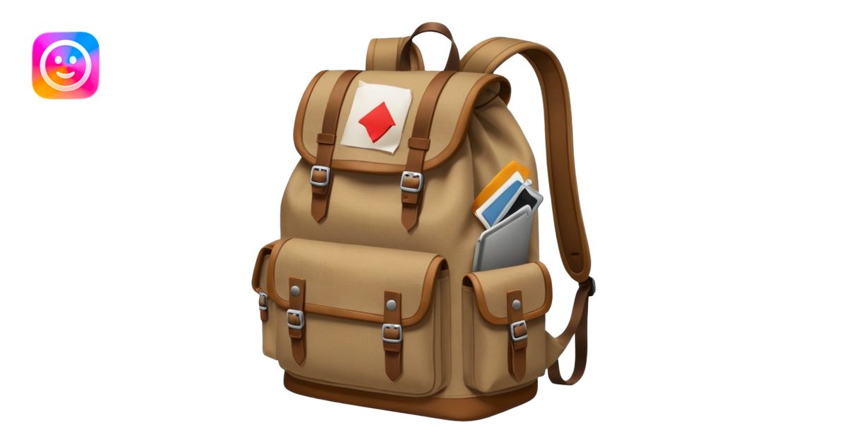 Backpack torn emoji | AI Emoji Generator