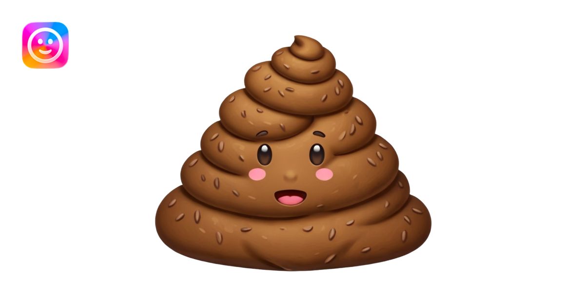 poop with no face emoji | AI Emoji Generator