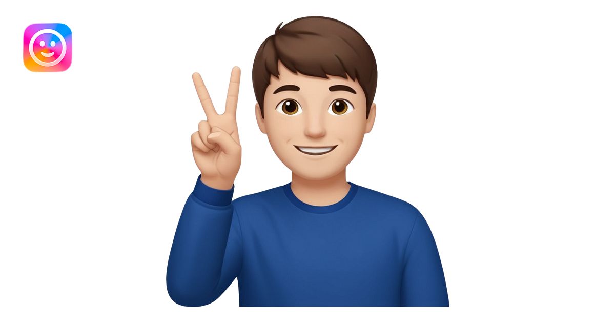 Mr Beast doing this sign " ️" emoji | AI Emoji Generator