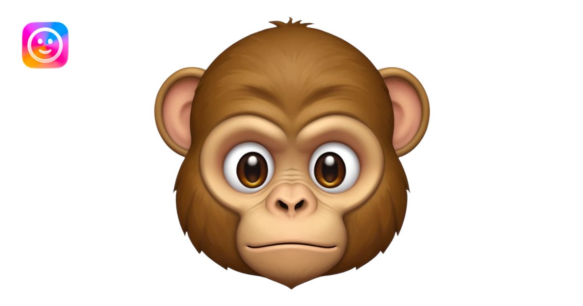 Grumpy monkey emoji | AI Emoji Generator