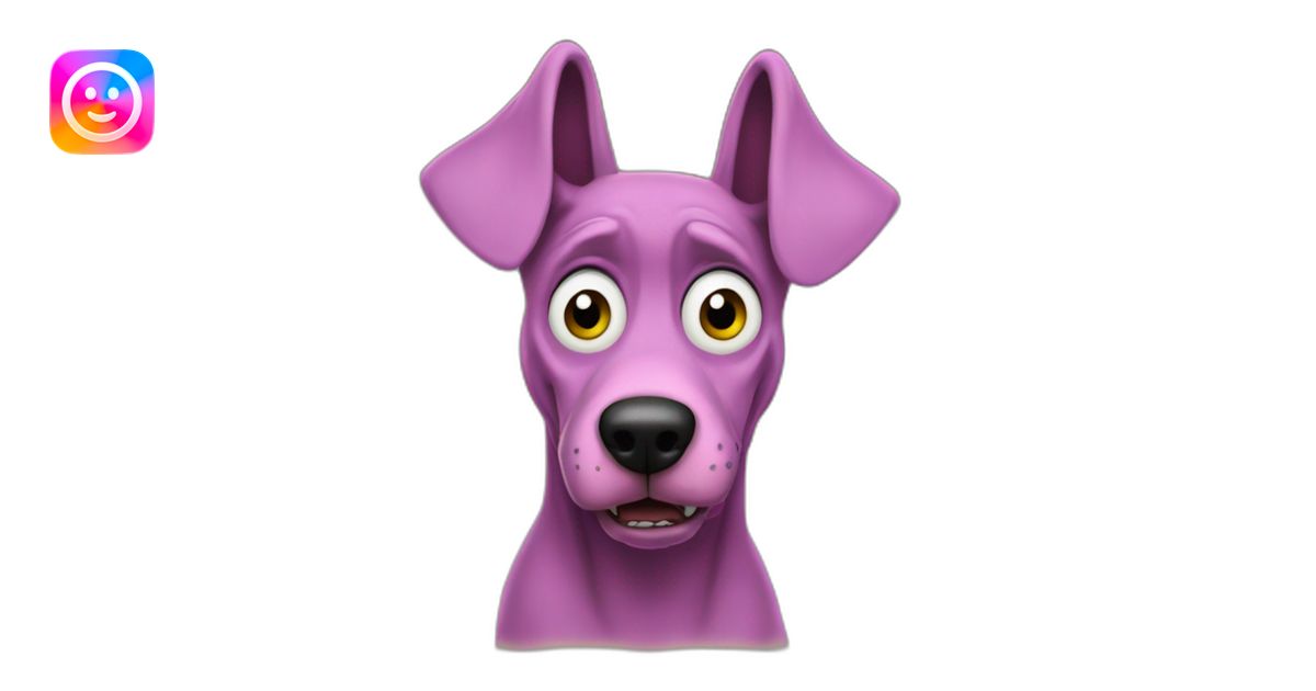 courage the cowardly dog emoji | AI Emoji Generator