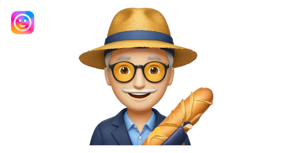 Un humain homme avec un chapeau et des sunglasse et une baguette ...