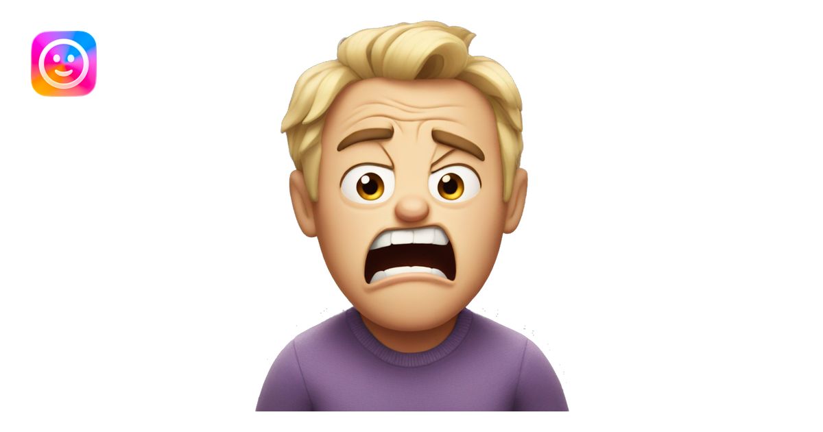Anger from inside out emoji | AI Emoji Generator