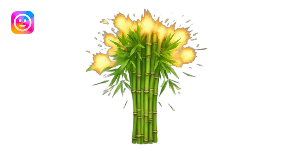exploding bamboo emoji | AI Emoji Generator