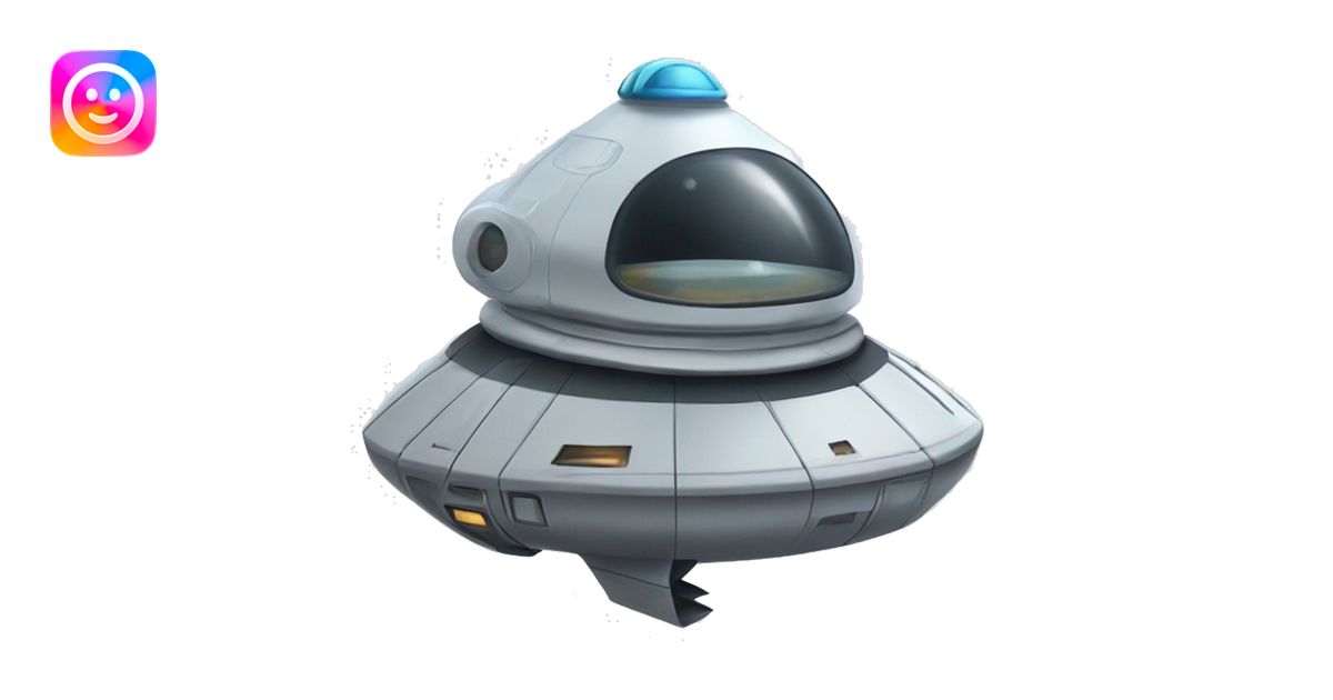 Flying Starship spacecraft bird’s house emoji | AI Emoji Generator