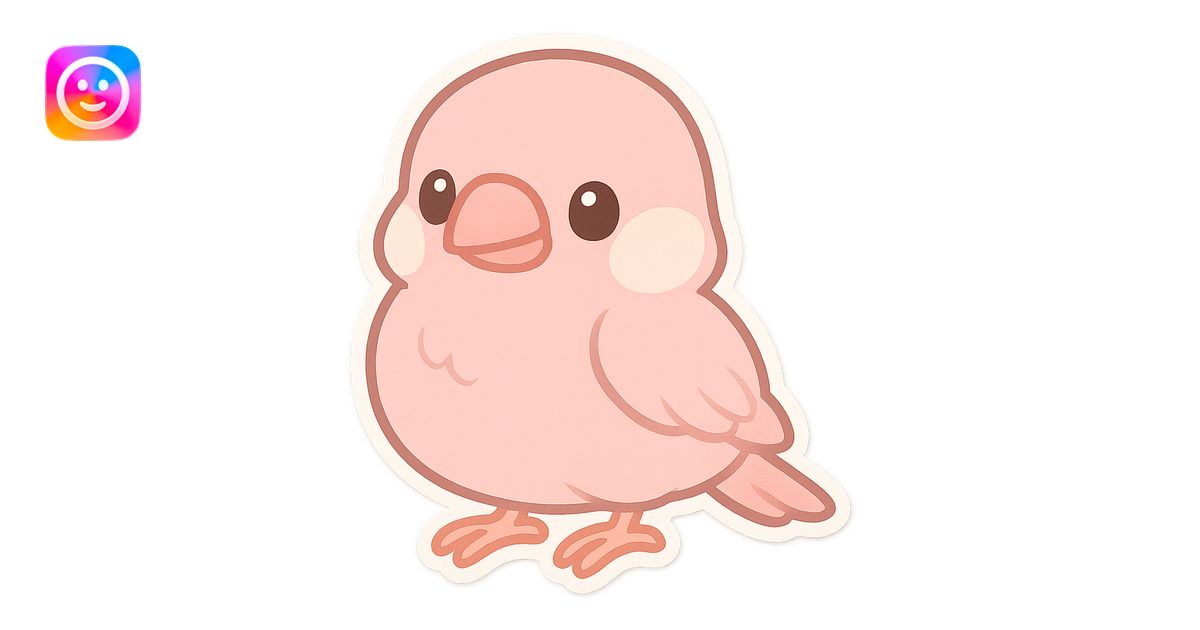 pastel pink finch emoji | AI Emoji Generator