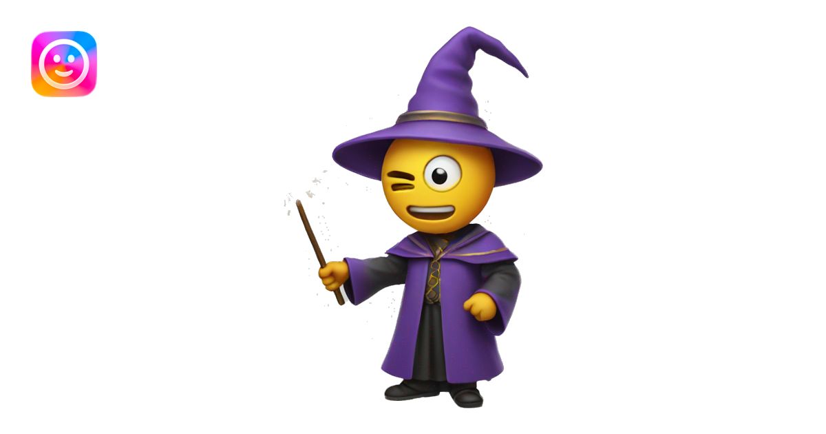 wizard with an exploding wand emoji | AI Emoji Generator