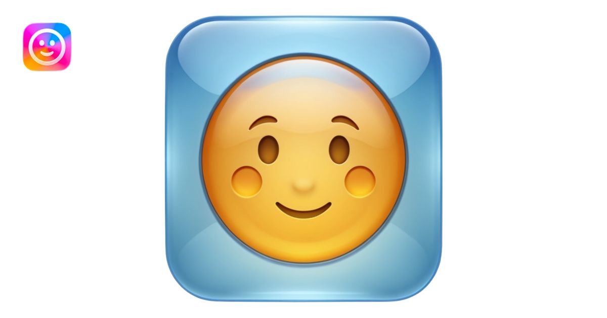 circle in a small square plastic emoji | AI Emoji Generator
